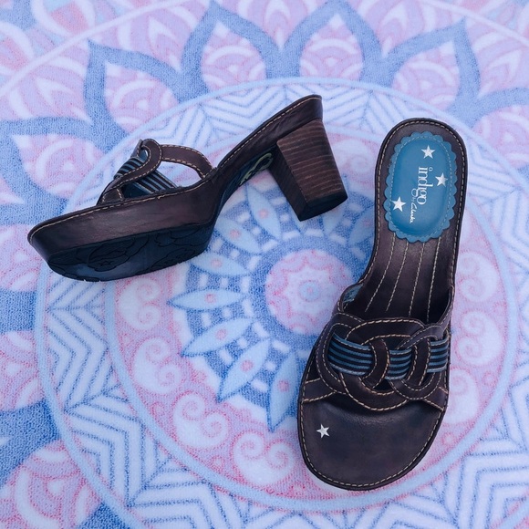 Indigo Clarks | Shoes | Indigo Sandal Dont Leave This Footprint Beyond ...